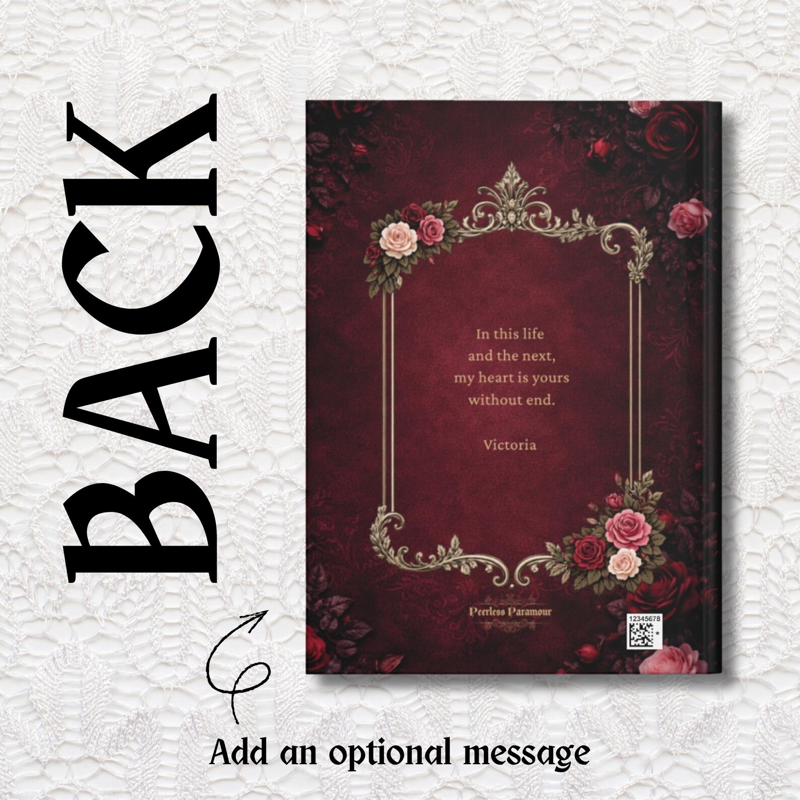 Personalized Hardcover Journal With Custom Text | Vintage Book-style ...