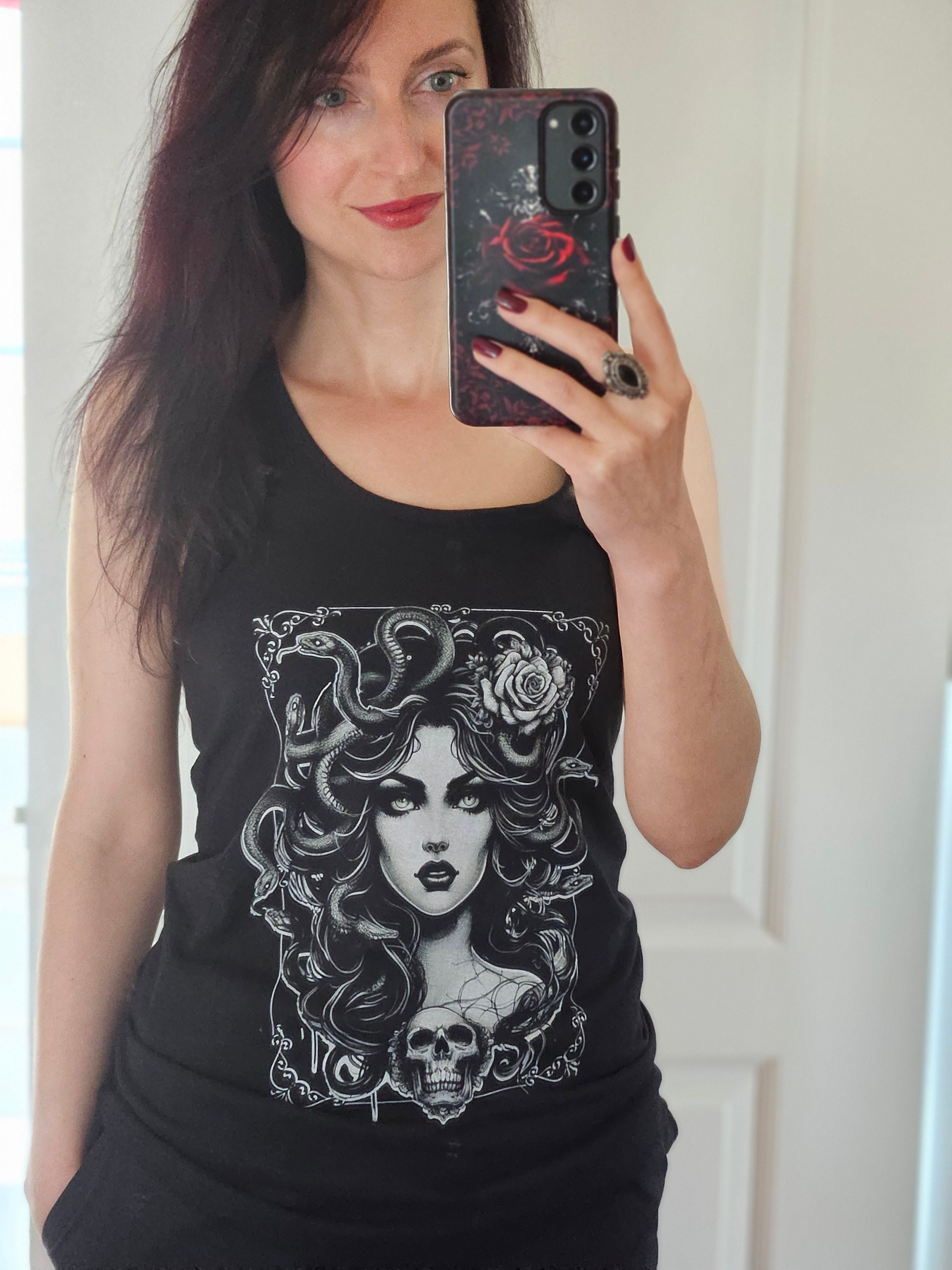 Medusa Racerback Gothic Tank Top Gothic Clothes Edgy Aesthetic Goth ...