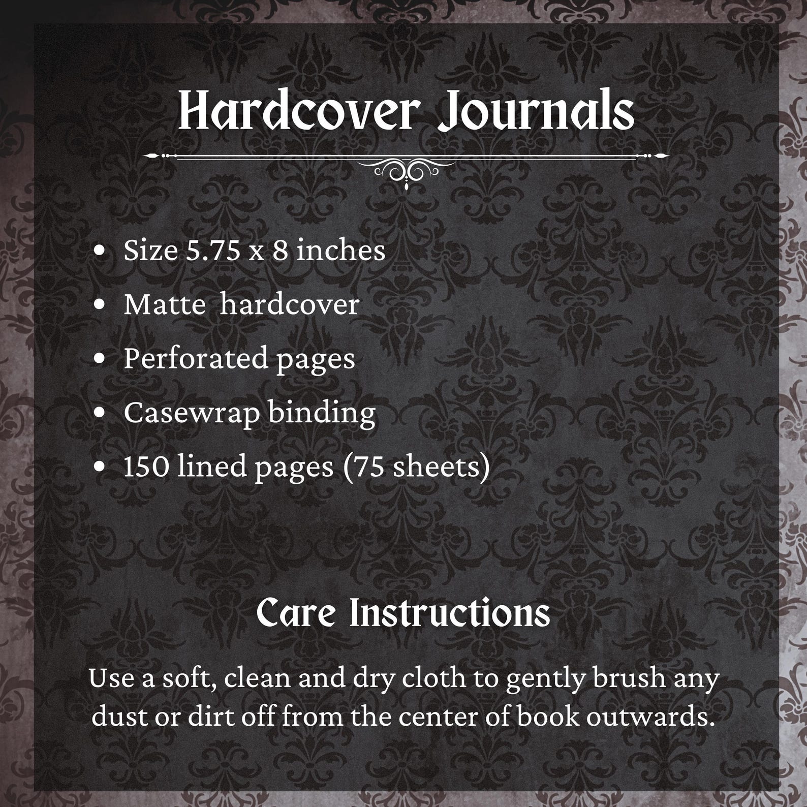Red Rose Hardcover Gothic Journal | Dark Victorian Floral Goth Notebook ...