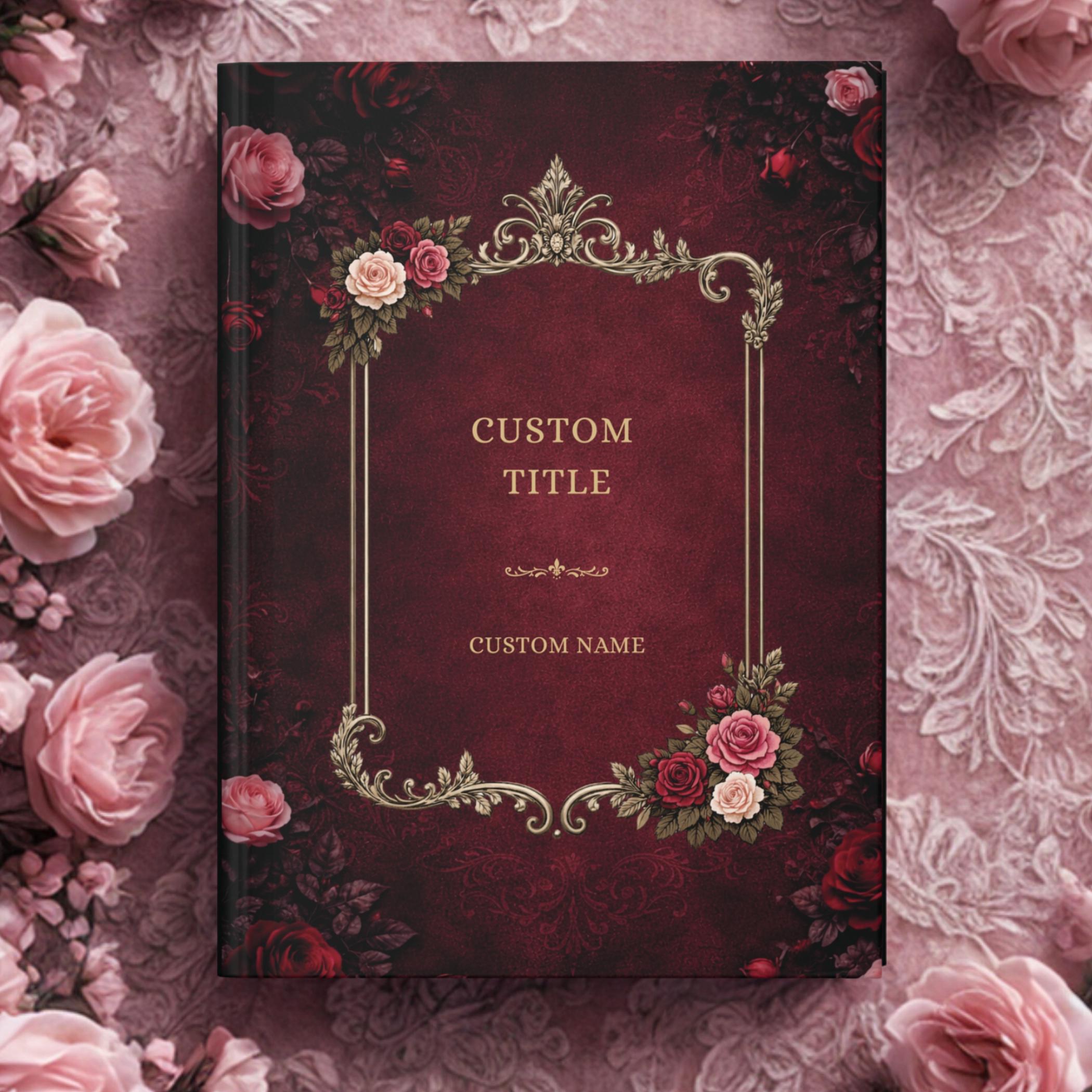 Personalized Hardcover Journal With Custom Text | Vintage Book-style ...