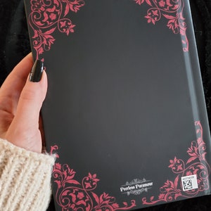 Red Rose Hardcover Gothic Journal | Dark Victorian Floral Goth Notebook ...