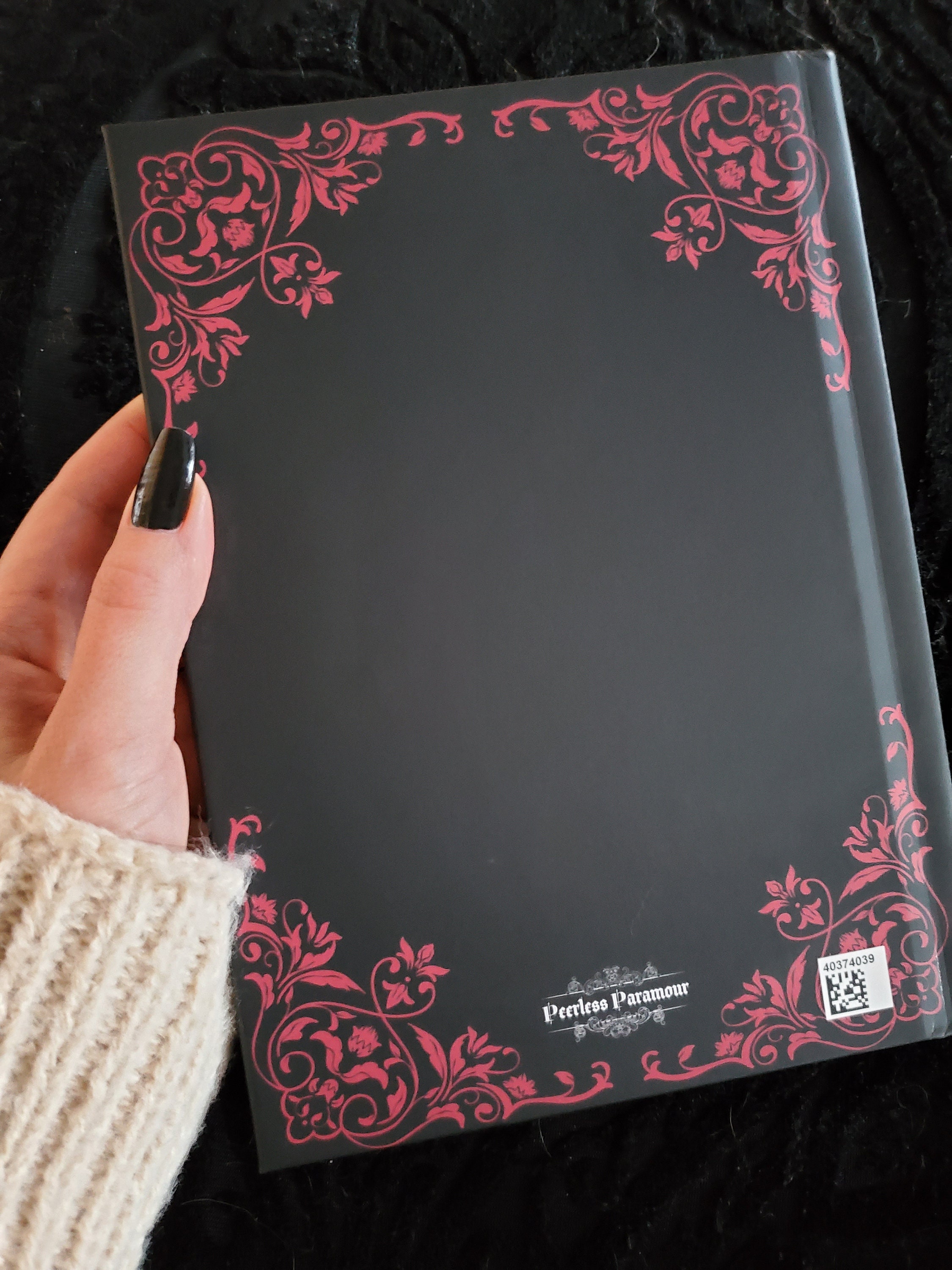 Red Rose Hardcover Gothic Journal Dark Victorian Floral Goth Notebook ...