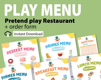 Personalised Childs Play Kitchen Sign Kids Kitchen Cafe Menu Wooden ...