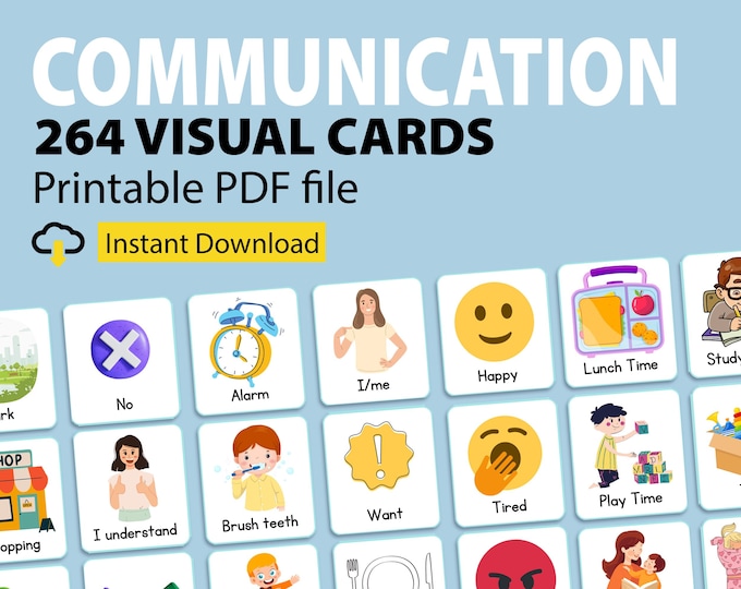 Non Verbal Communication Visual Board Flash Cards Special Needs Senior ...