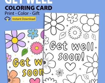 get well soon coloring pages for children