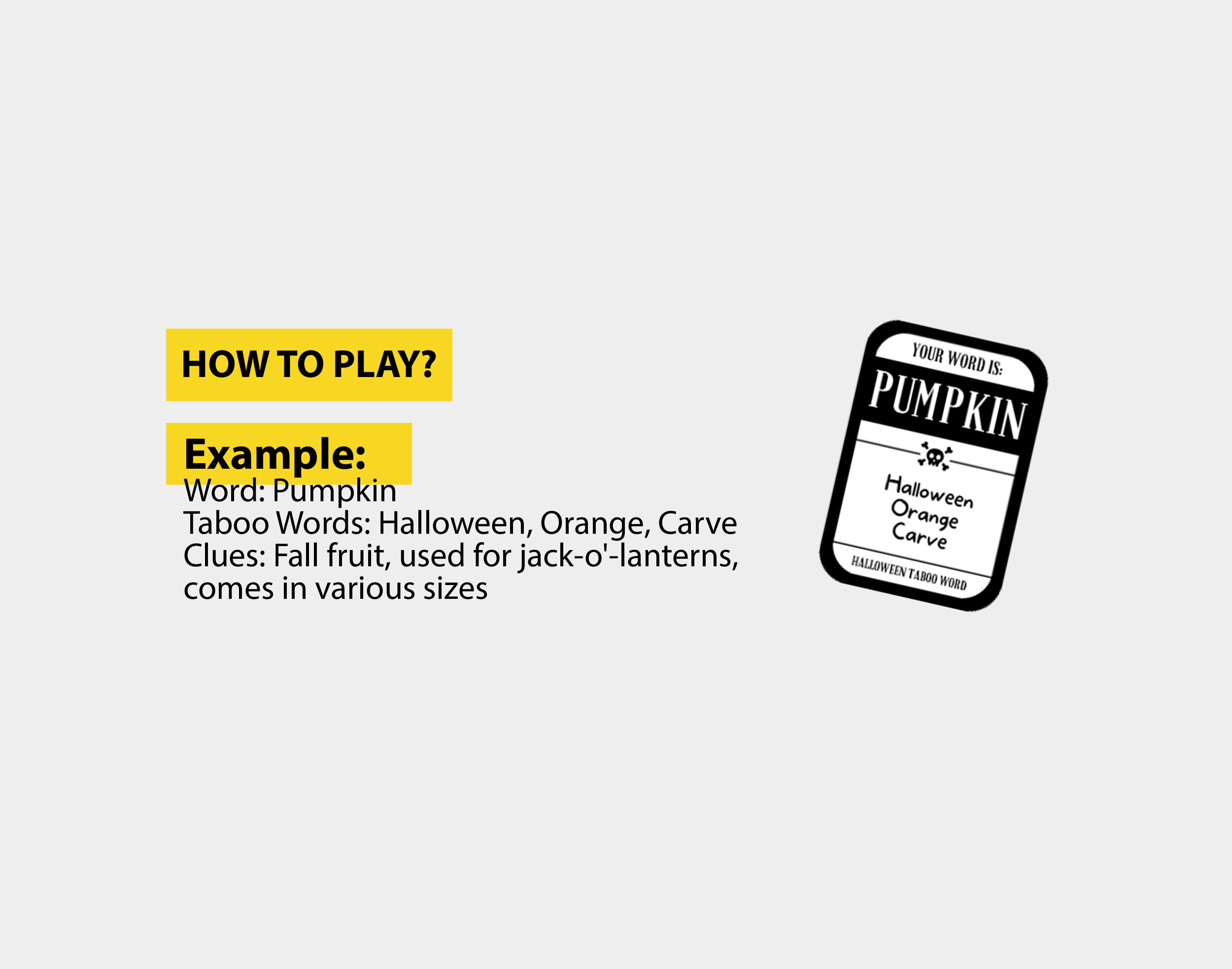 Halloween Taboo Game Printable, Family-friendly Halloween Games, Funny ...