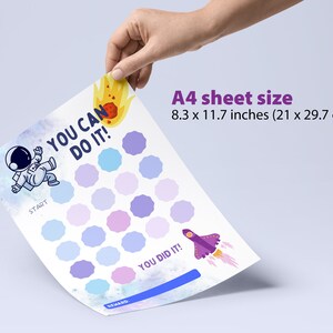 Outer Space Kids Reward Chart Printable, Astronaut Reward Chart ...