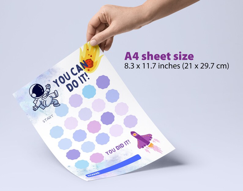 Outer Space Kids Reward Chart Printable, Astronaut Reward Chart ...
