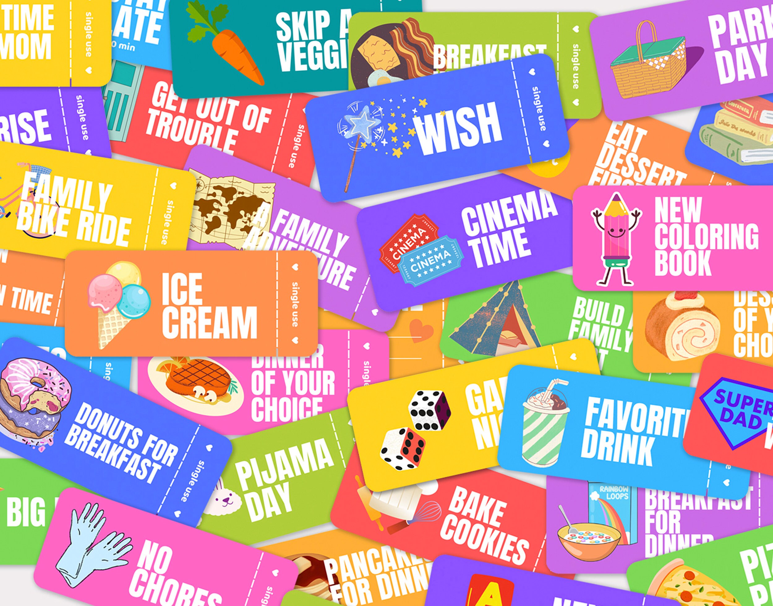 Kids Reward Coupon Printable Reward Coupon Booklet Birthday - Etsy