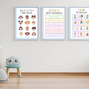 Calming Corner Posters: Emotions & Strategies Set (digital Download) - Etsy