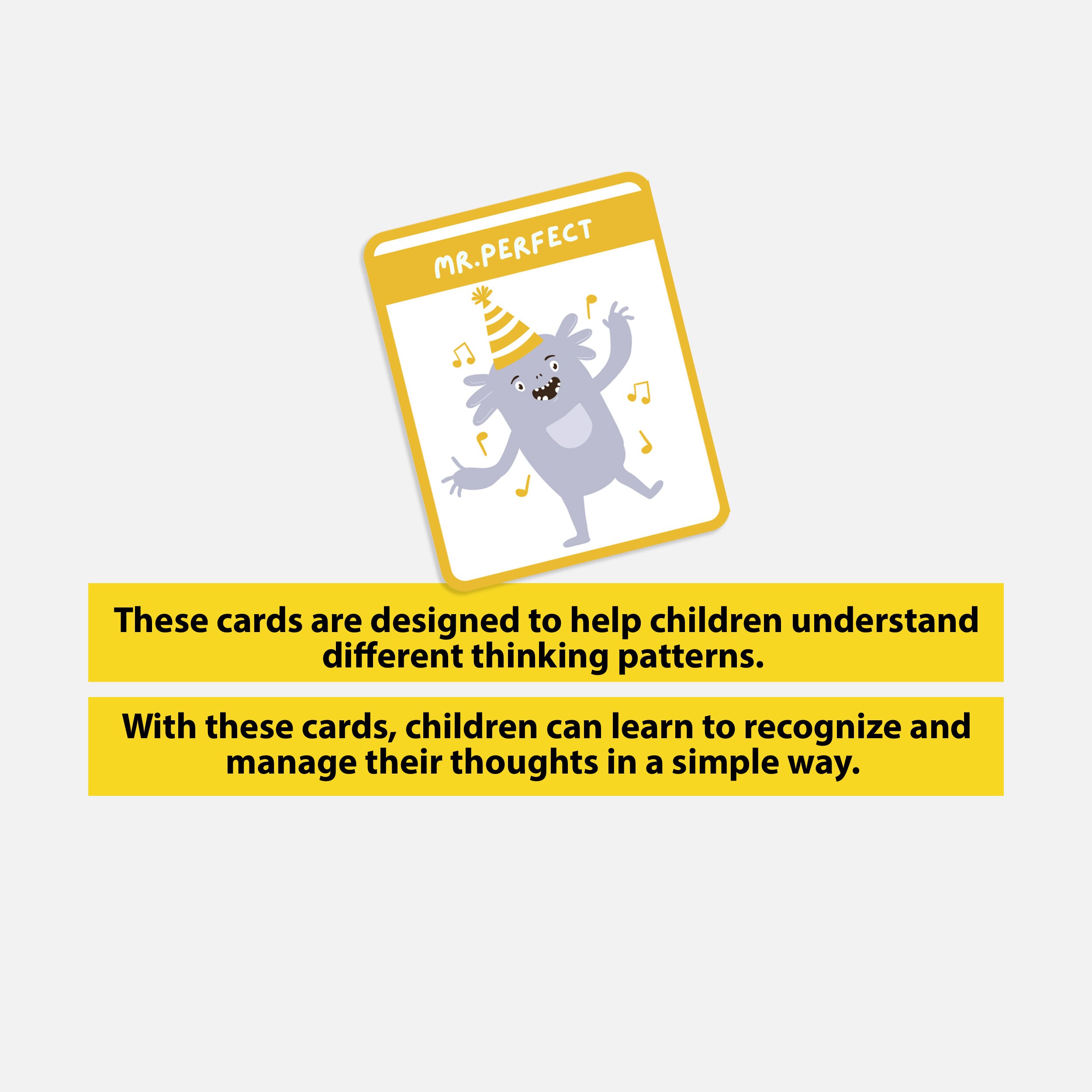 Printable Kids' Thinking Cards: Thought Monsters, Emotions ...