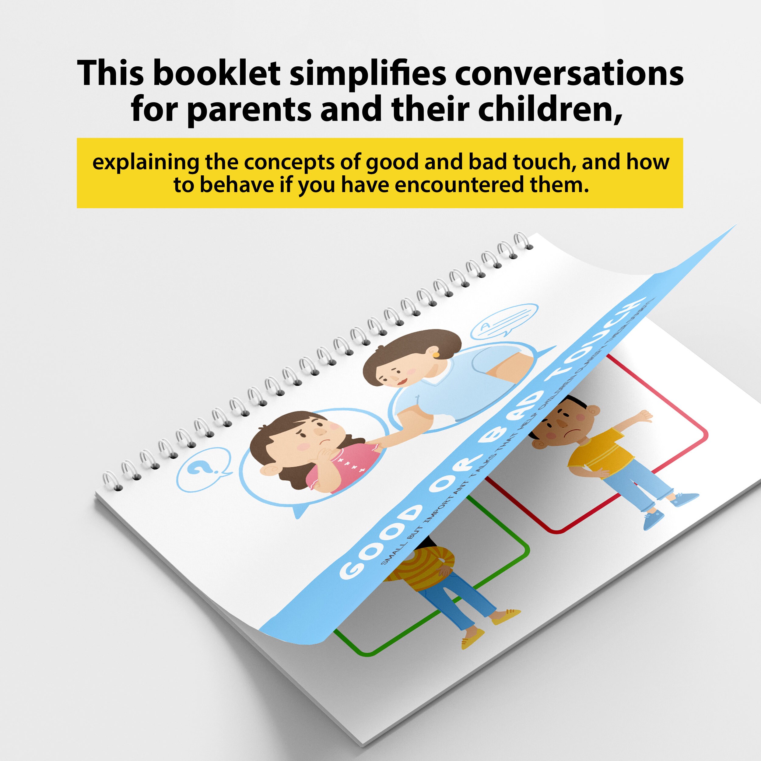 Good and Bad Touch Learning Printable Booklet, Teaching Body Safety to ...