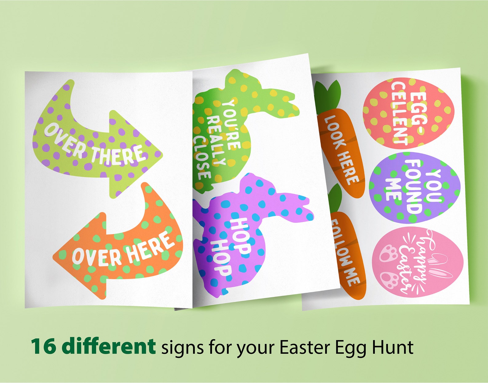 Easter Egg Hunt Signs Printable, Easter Egg Hunt Yard Signs, Easter Egg ...