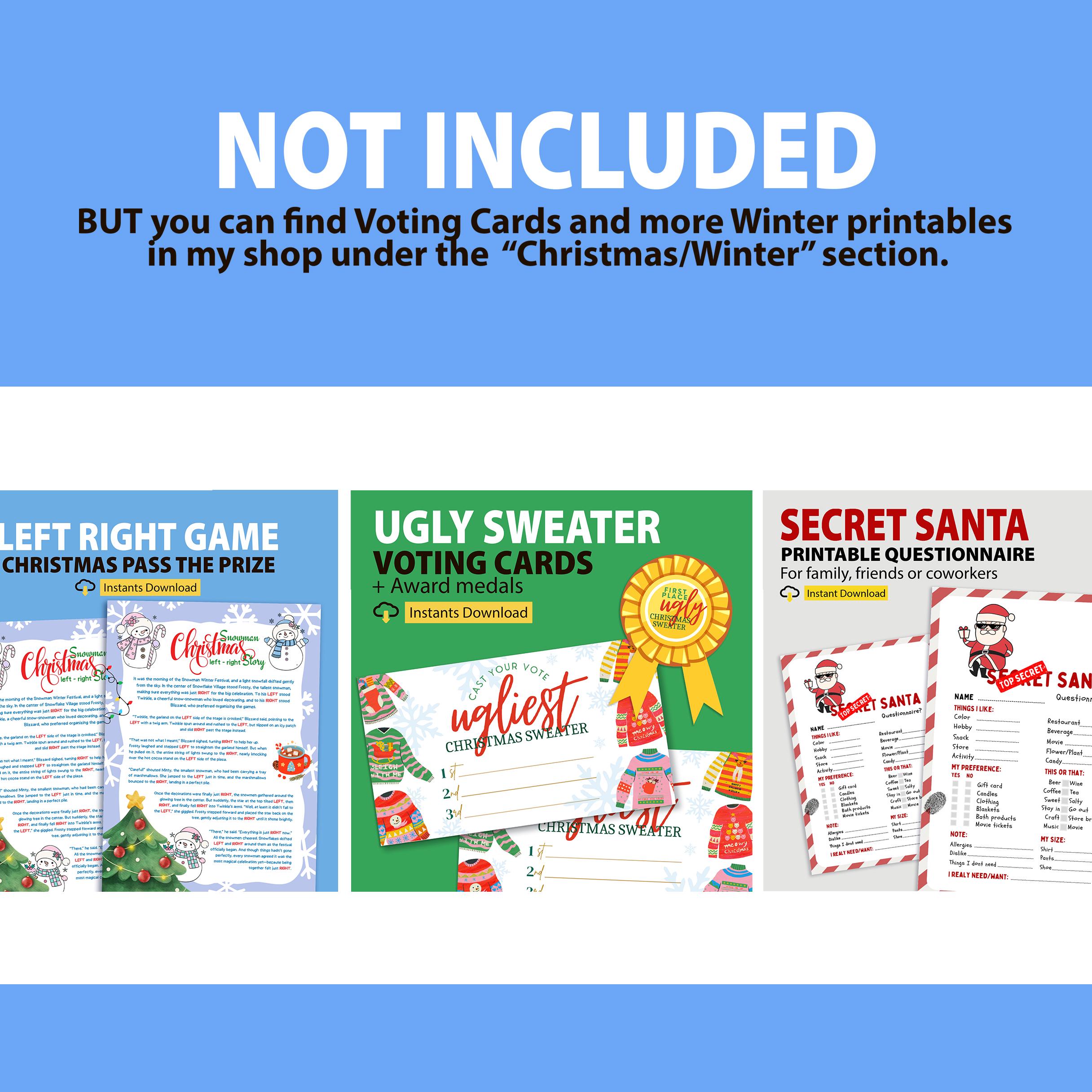 Ugly Sweater Party Awards Certificate Printable, Ugly Sweater Contest ...