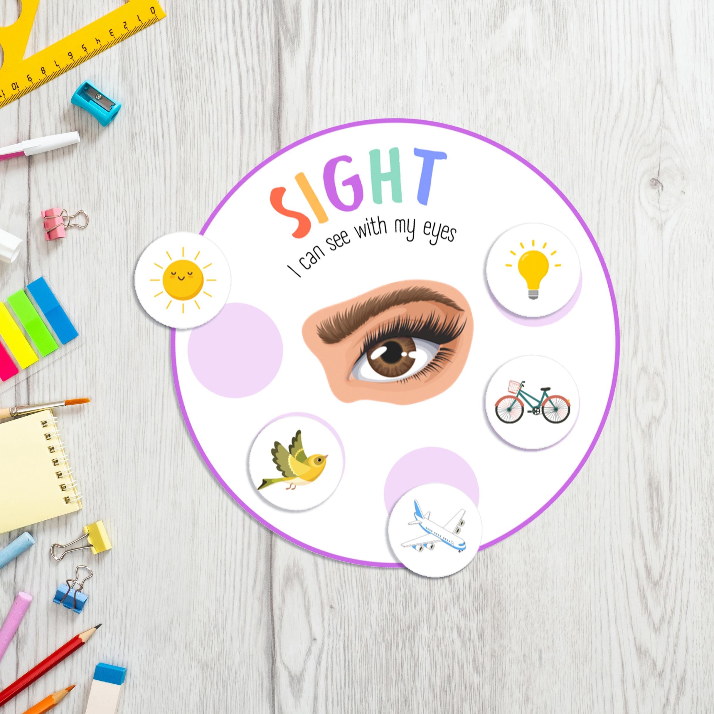 Five Senses Sorting Activity Printable: Preschool Learning Game (PDF ...