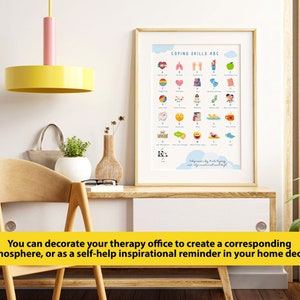 Alphabet Printable Coping Skills Poster, ABC Coping Skills, Grounding ...