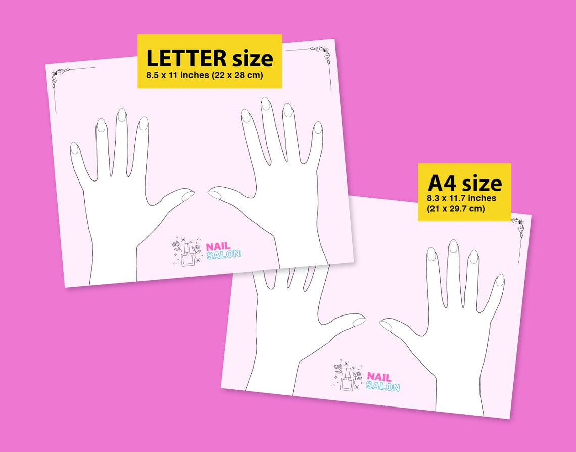 Pretend Play Nail Salon Printable, Kids Manicure Play, Kids Pretend ...