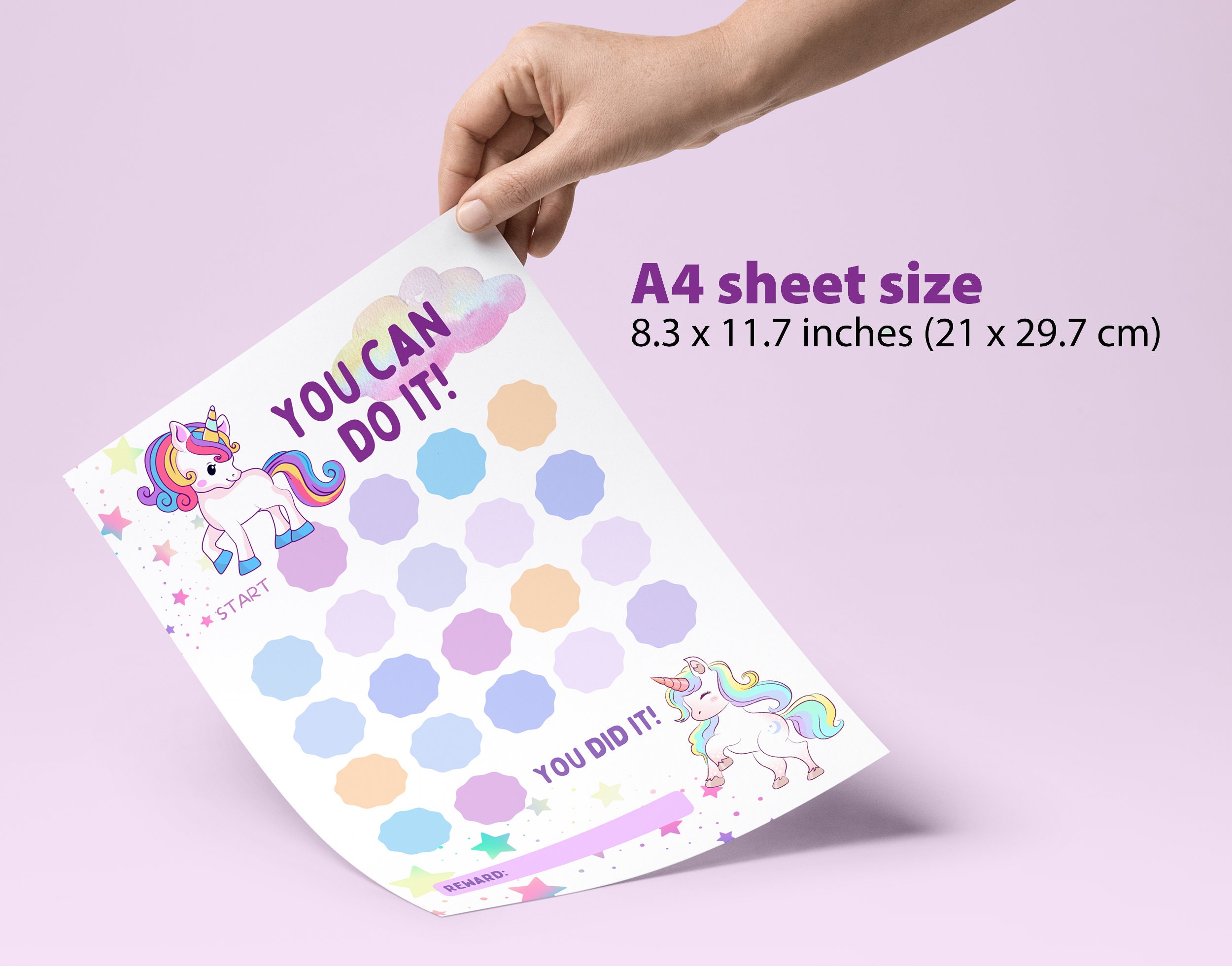 Unicorn Reward Chart Printable, Unicorn Behavior Chart, Daily Chore ...