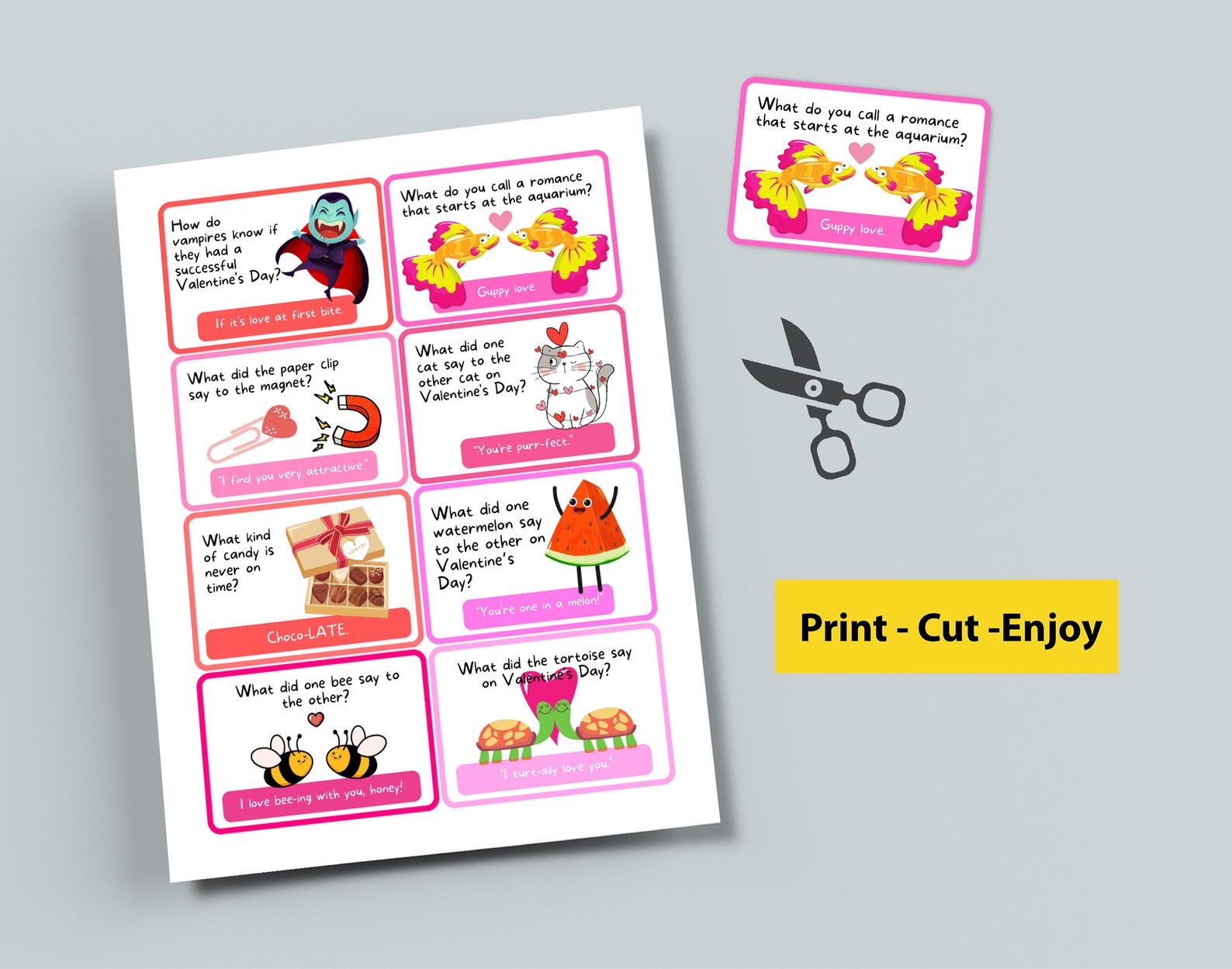 Printable Valentine's Day Jokes for Lunchbox for Kids, Lunchbox Notes ...
