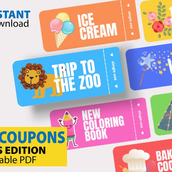 Coupon Booklet - Etsy