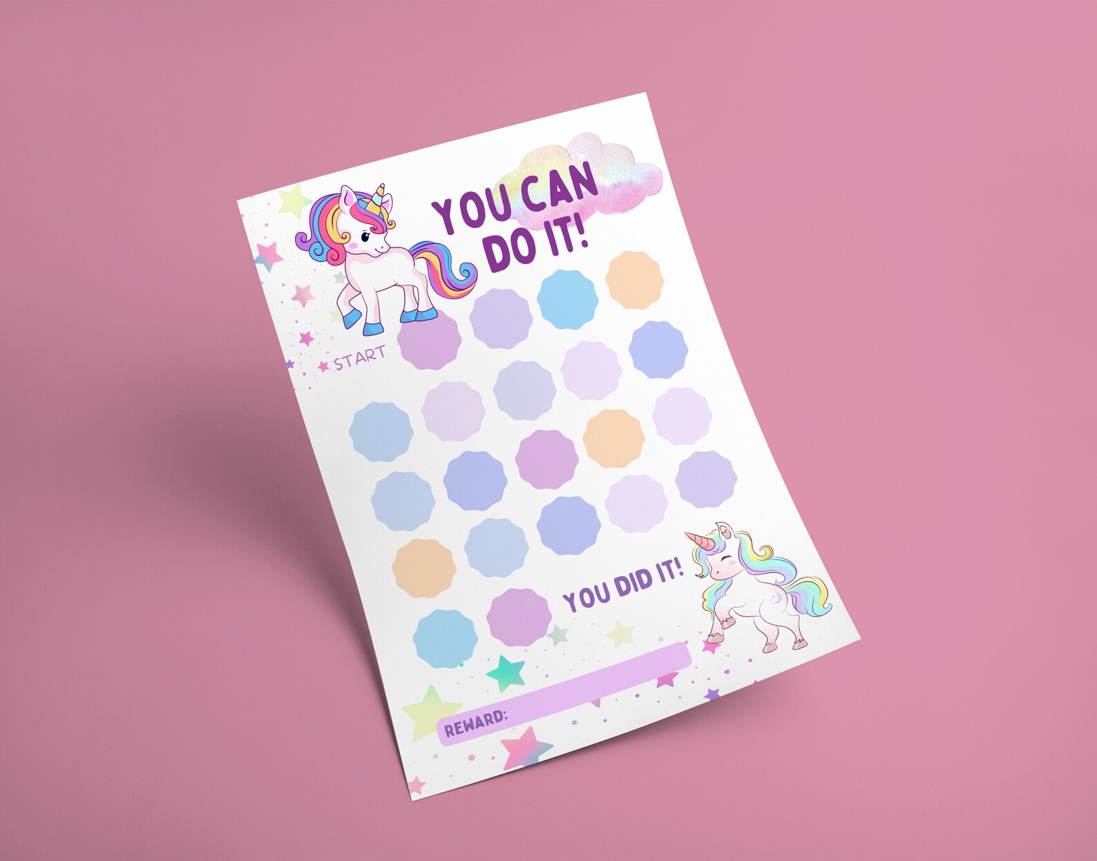 Unicorn Reward Chart Printable, Unicorn Behavior Chart, Unicorn Sticker ...