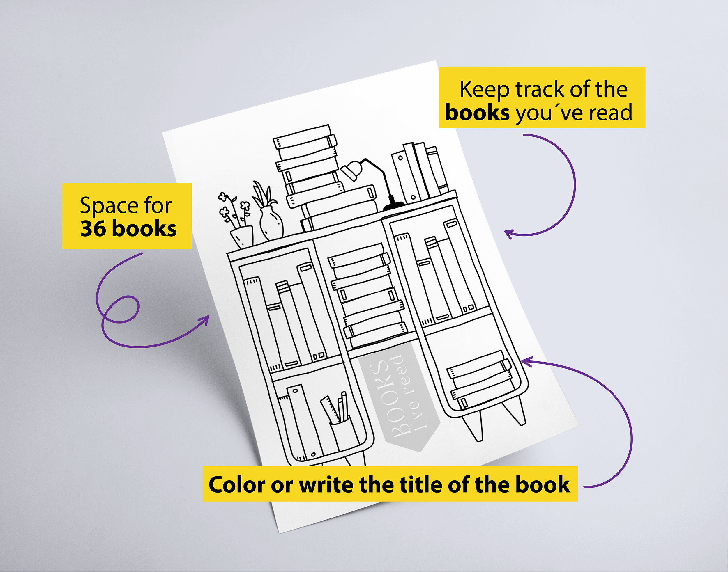Printable Bookshelves Book Tracker, Reading Log, Books to Read, Book ...