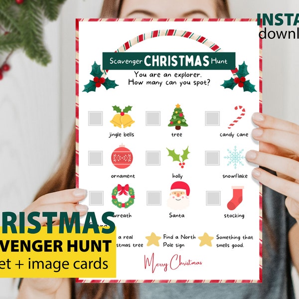 Christmas Scavenger Hunt - Etsy