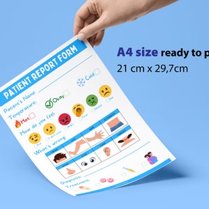 Doctors and Nurses Pretend Play Printable for Kids, Doctor Forms ...