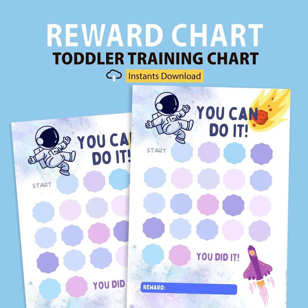 Printable Outer Space Reward Chart: Planets Sticker Chart (digital ...