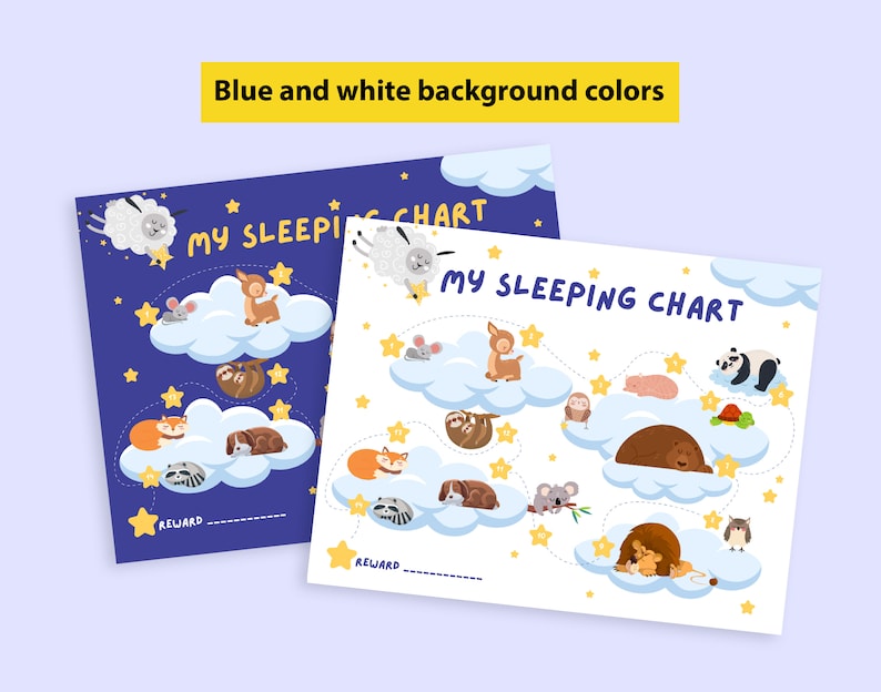 Stay in Bed Reward Chart Printable, Bedtime Chart, Nighttime Chart ...