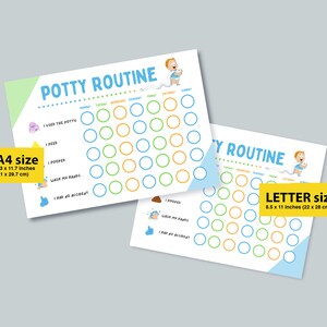 Potty Training Chart Printable, Potty Chart for Boys, Potty Training ...