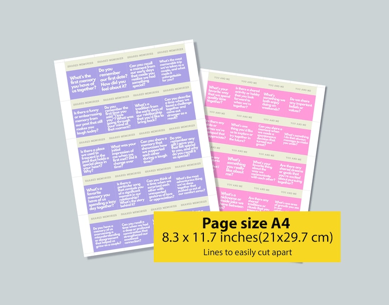 220 tarjetas de conversación imprimibles para parejas, iniciadores de ...