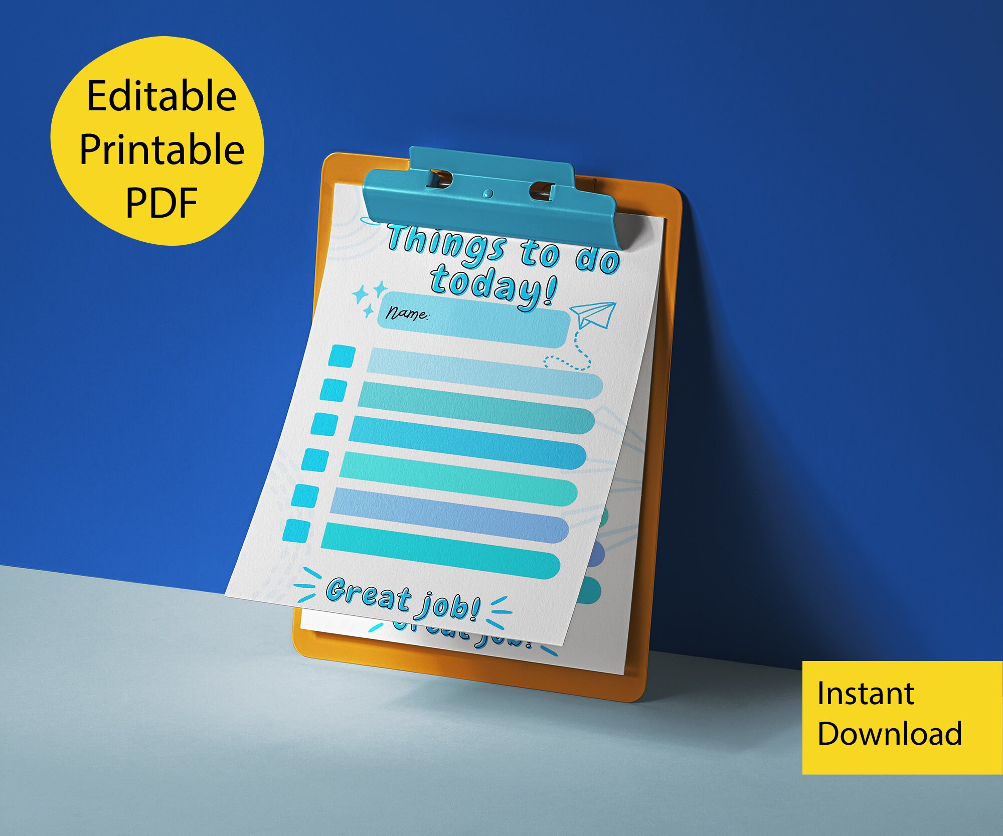 Kids Daily Routine to Do List Printable and Editable, Responsibility to ...