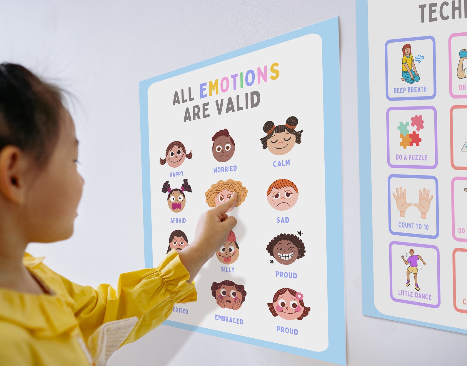 Printable Set Calming Corner Posters, Emotions Posters, Calming ...