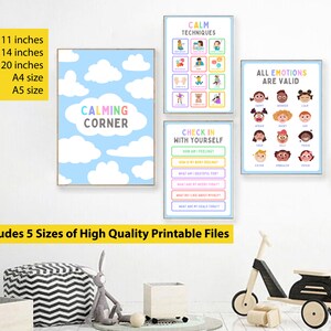 Calming Corner Posters: Emotions & Strategies Set (digital Download) - Etsy