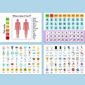 Hospital Communication Board Printable: Nonverbal Communication Aid (A4 ...