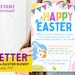 Printable Easter Bunny Letter, Easter Basket Stuffers, Easter Bunny ...