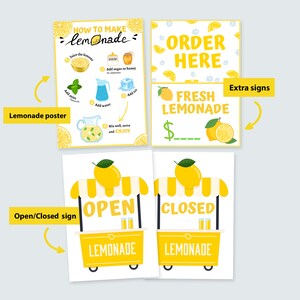 Lemonade Stand Pretend Play Printable Kit, Dramatic Play Menu, Summer ...