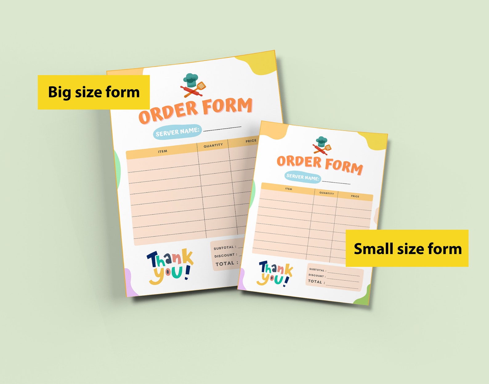 Pretend Play Restaurant Menu Printable: Kids Kitchen, Chef Roleplay ...