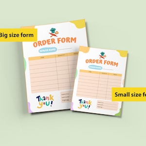 Pretend Play Restaurant Menu Printable: Kids Kitchen, Chef Roleplay ...