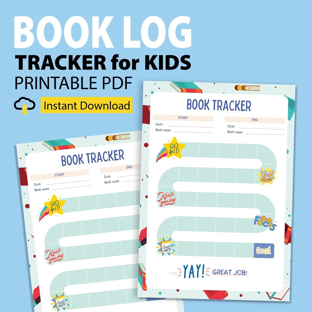 Kids Reading Chart Printable, Kids Reading Tracker, Kid Book tracker ...