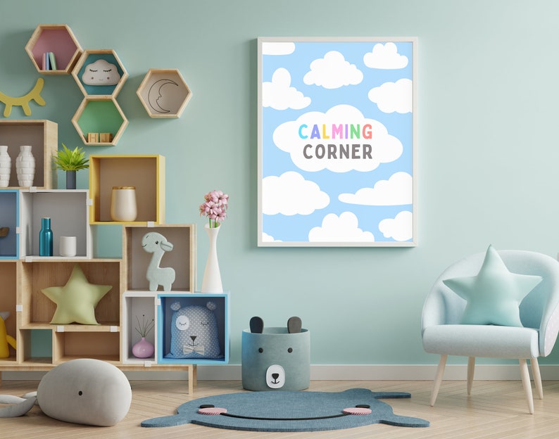 Printable Set Calming Corner Posters, Emotions Posters, Calming ...