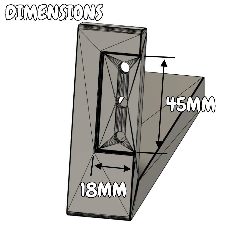 Under-desk 1U Studio Equipment Rack Pair, 3D Printed, 90-degree Table ...