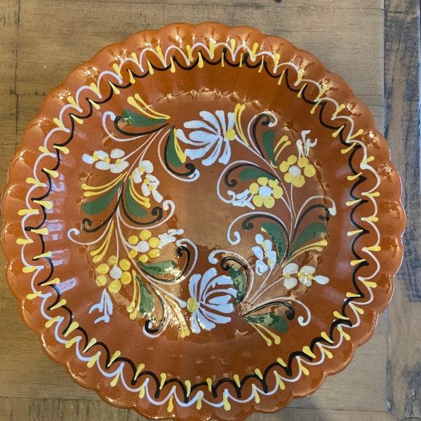 Antique Redware Plate - Etsy