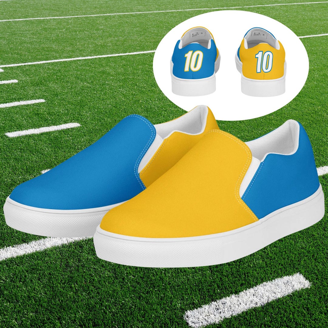Custom Team Color Canvas Slip-on Shoes: Personalized Sports Style - Etsy
