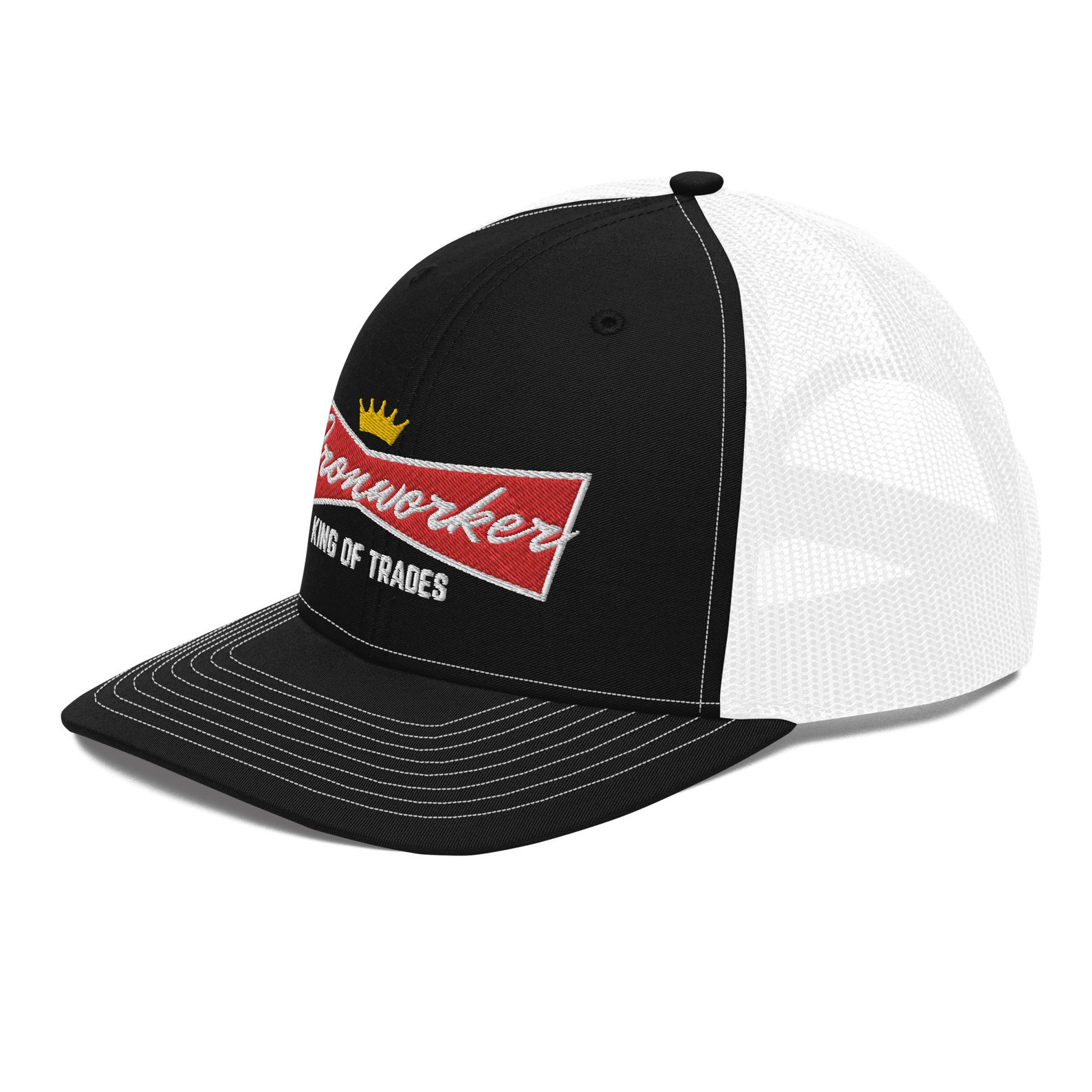 Ironworker King of Trades Hat: Embroidered Richardson 112 Trucker Cap ...