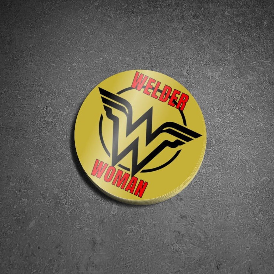 Woman Welder Sticker, Weatherproof Vinyl Sticker, Hardhat Sticker ...