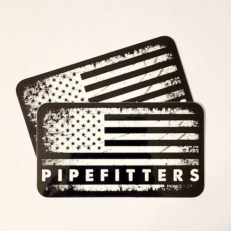 Pipefitter Sticker, Waterproof Sticker, Water Bottle Sticker, Union ...