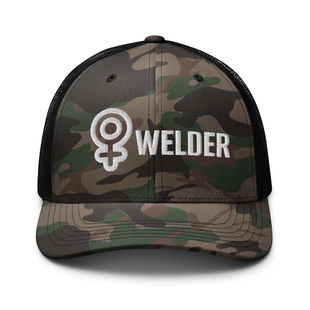 Camo Girl Welder Trucker Hat Women Welders Gift, Christmas Gift, Welder ...