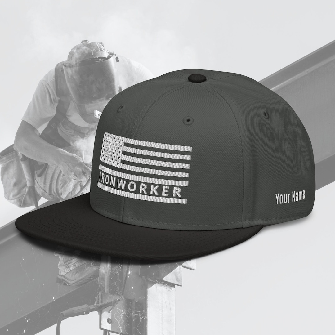 Ironworker Hat, Personalized Hat, Embroidered Hat, Ironworker Gift ...